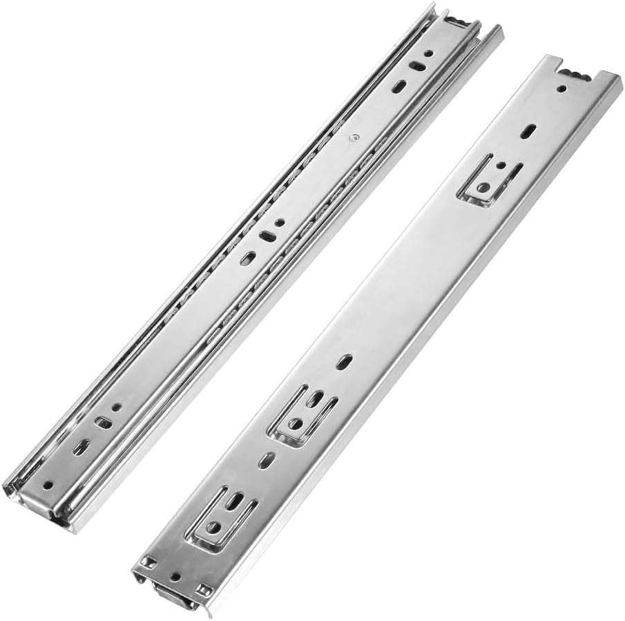 5 Pair Full Extension Drawer Slides Rail 100 LB Load Capacity Side ...