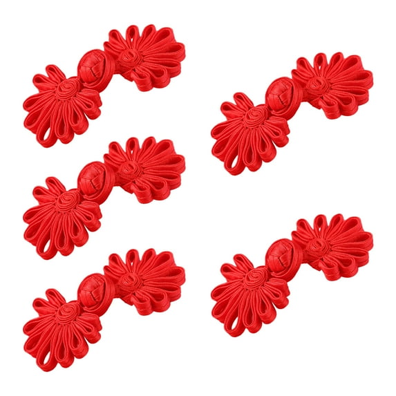 5 Pair Handmade Cheongsam Sewing Fasteners Chinese Knots Button Chinese ...