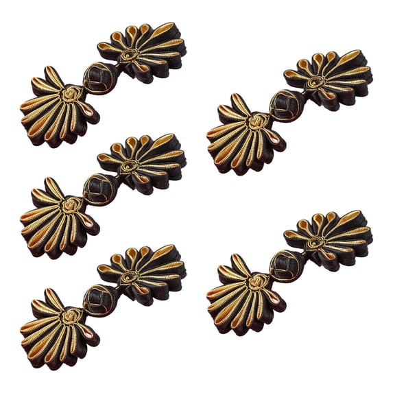 5 Pair Handmade Cheongsam Sewing Fasteners Chinese Knots Button Chinese ...