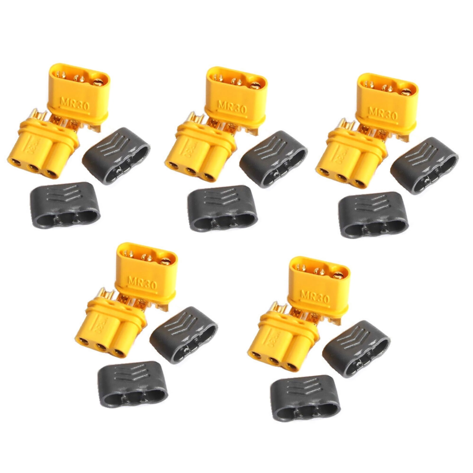 5 Pair MR30 Connectors Efficient Power Transfer for Hobbyist RC ...