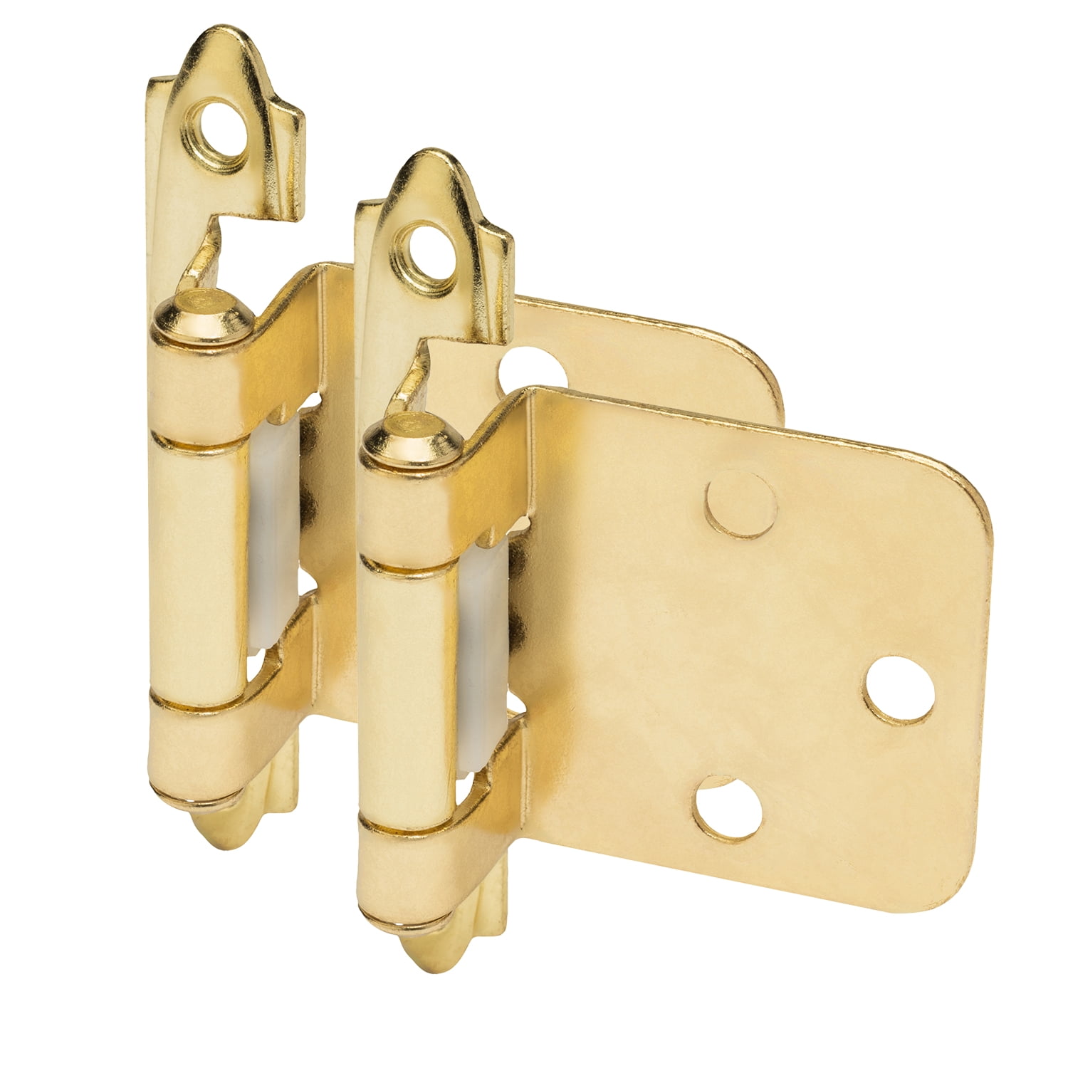 5 Pair Pack - Cosmas 15539-BB Brushed Brass Hinge Variable Overlay ...