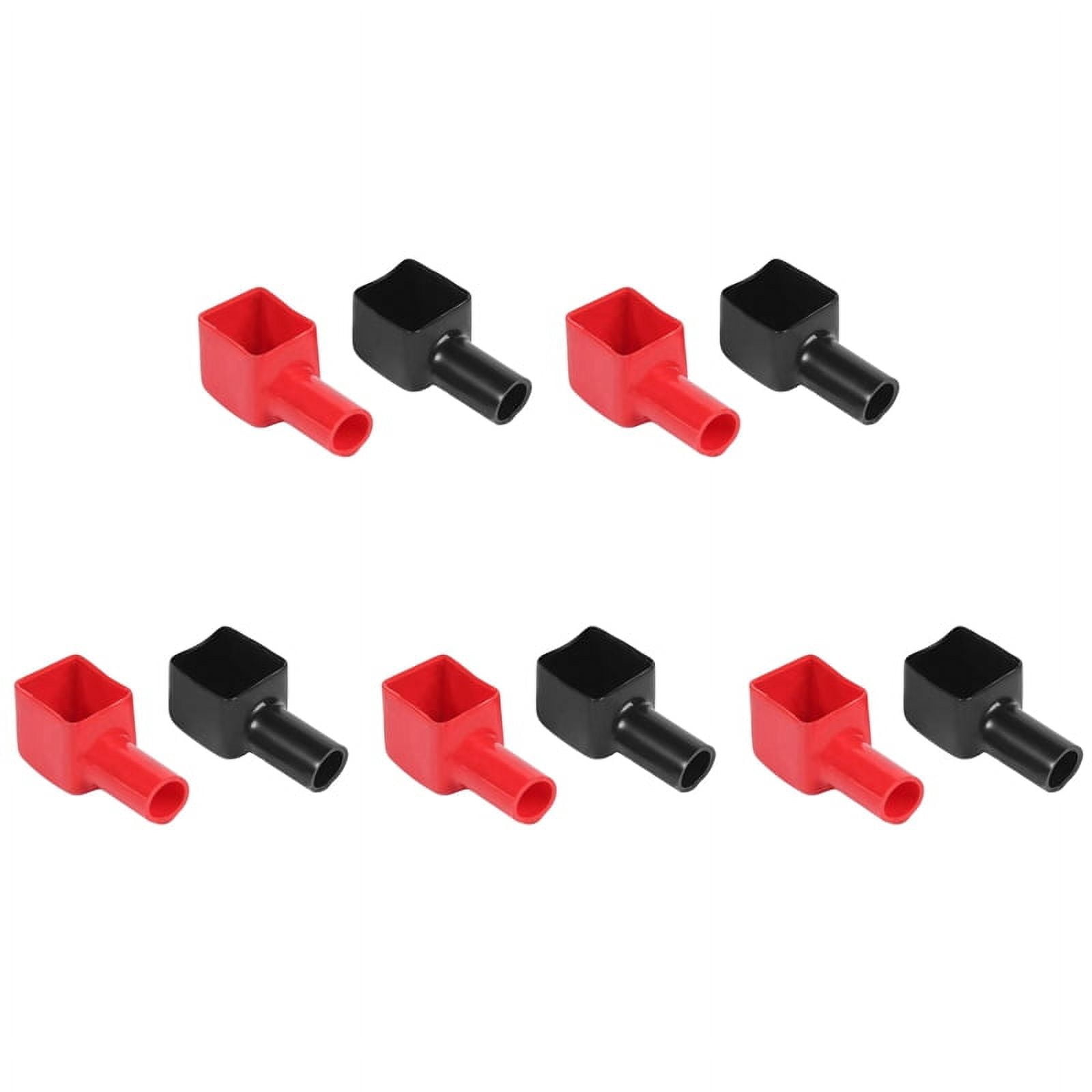 5 Pair Red+Black Car Battery Terminal Covers Insulation Caps Positive ...