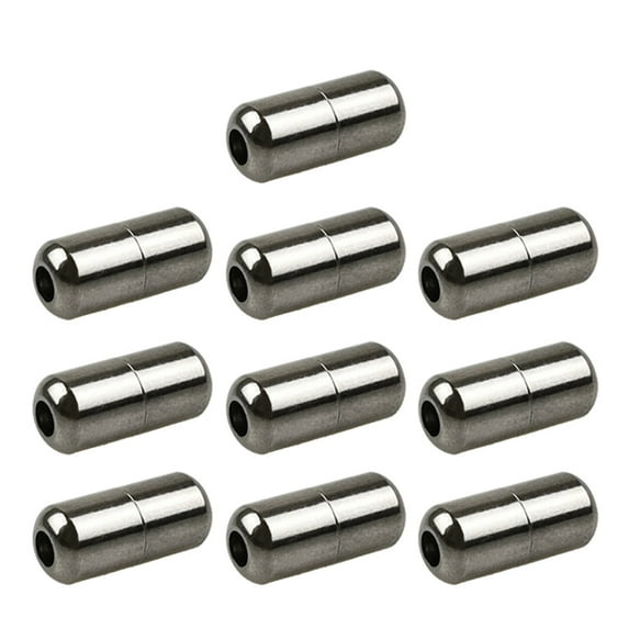 5 Pair Unisex Elastic Laces Clasps Metal Capsuled Lock Buckles Not Tie ...