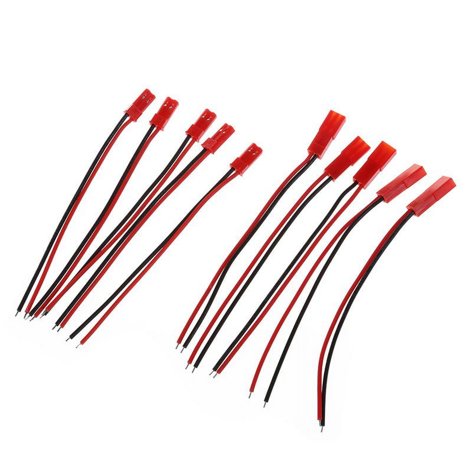5 Pairs 22AWG 100mm Cable W 2Pin JST M F Plug for RC Battery Motor ...