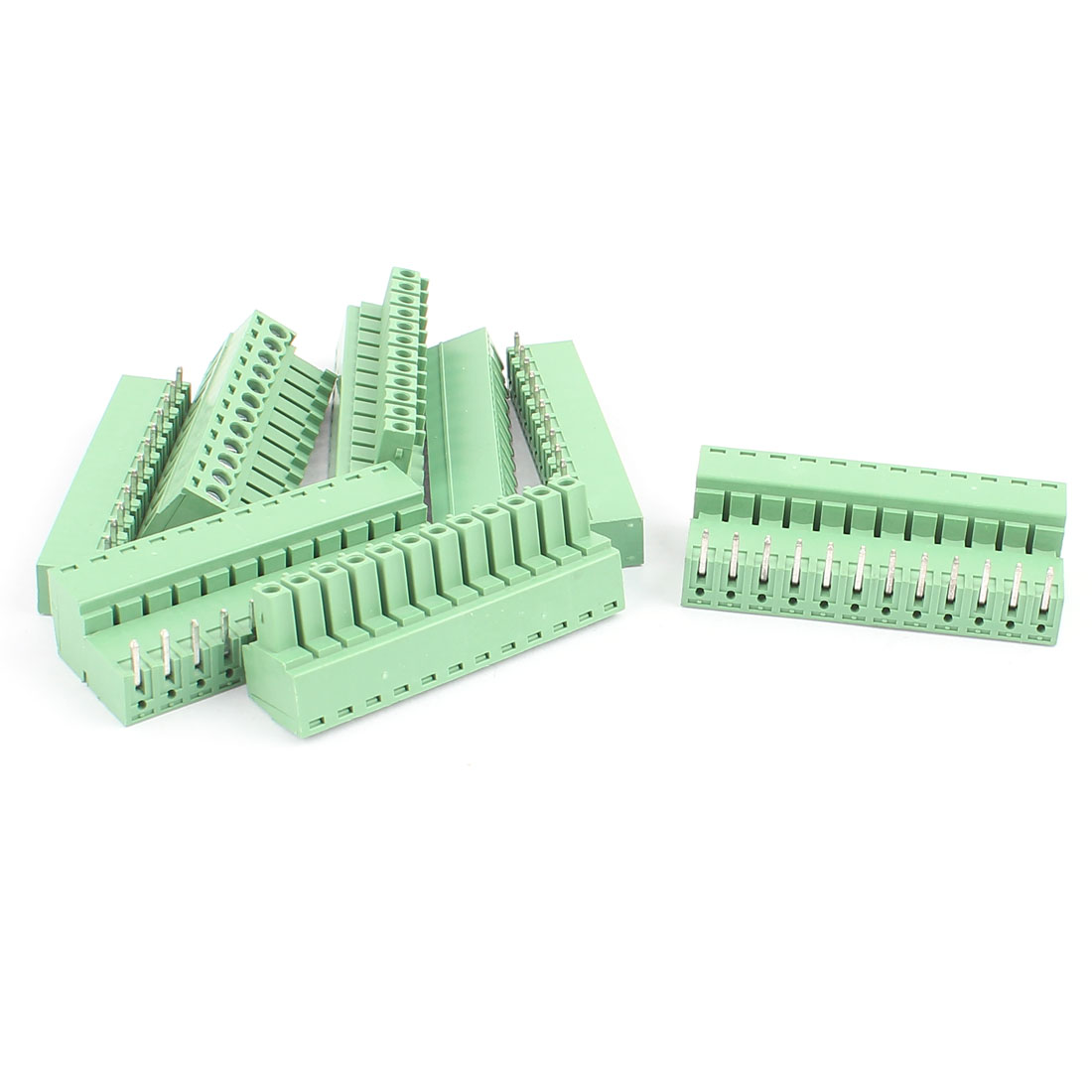 5 Pairs 3.81mm Pitch 12Pin Male to Female PCB Pluggable Terminal Block ...