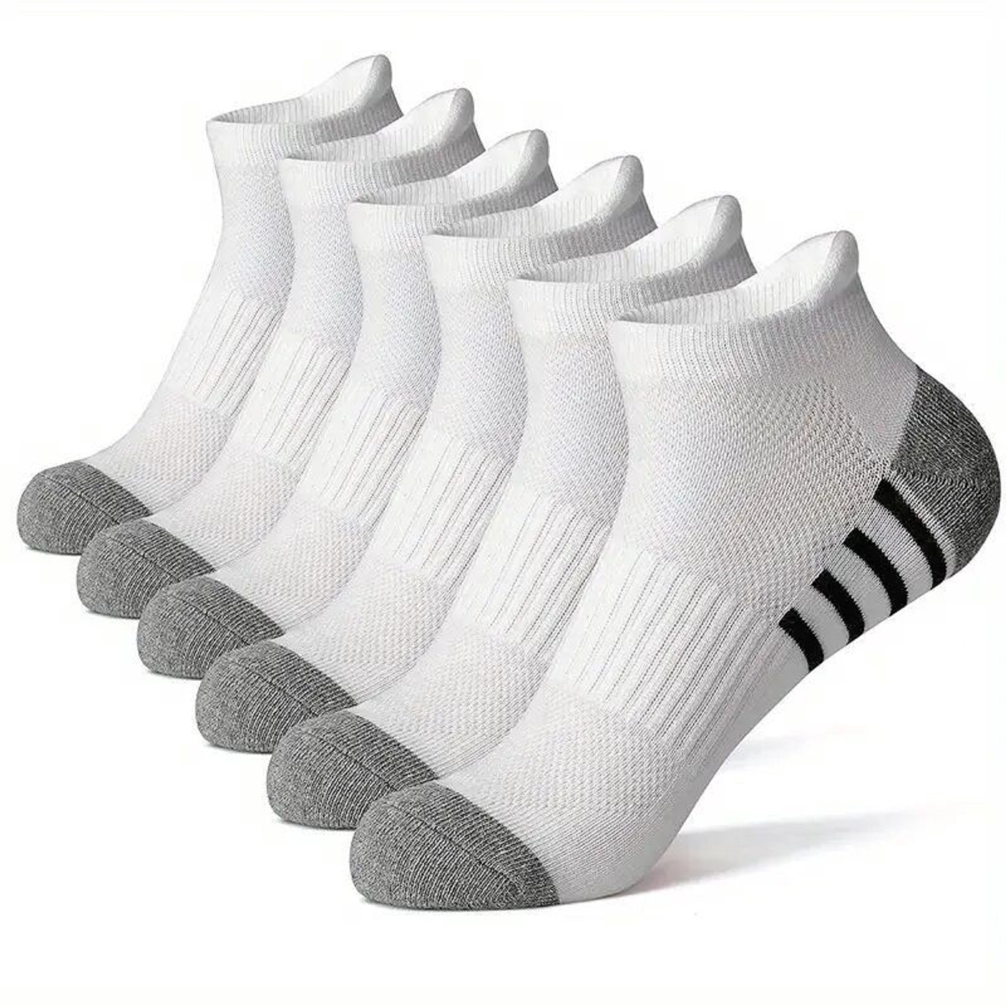 5 Pairs Ankle Compression Socks for Men & Women, Low Cut Sport Socks ...