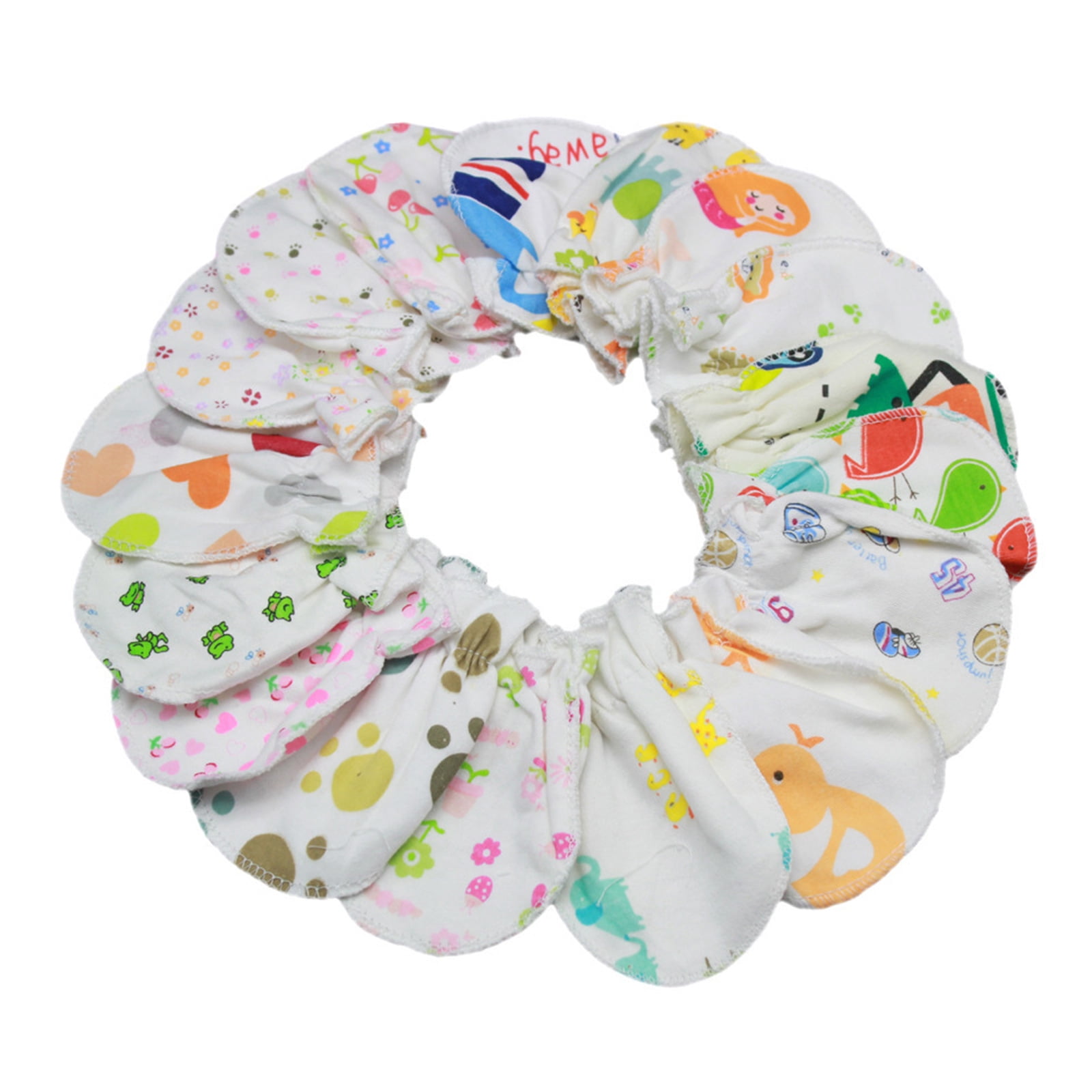 5 Pairs Baby Anti Scratching Gloves Soft Cotton Gloves Newborn Face for ...