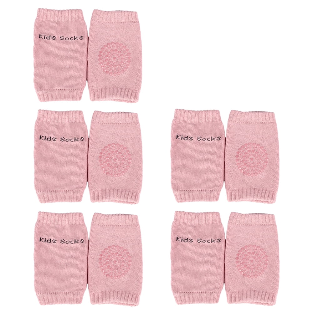 5 Pairs Baby Crawling Pad Non-Slip Knees Protect Baby Crawling Knees ...