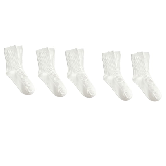 5 Pairs Breathable Anti Odor Athletic Socks For Men Women Ribbed ...
