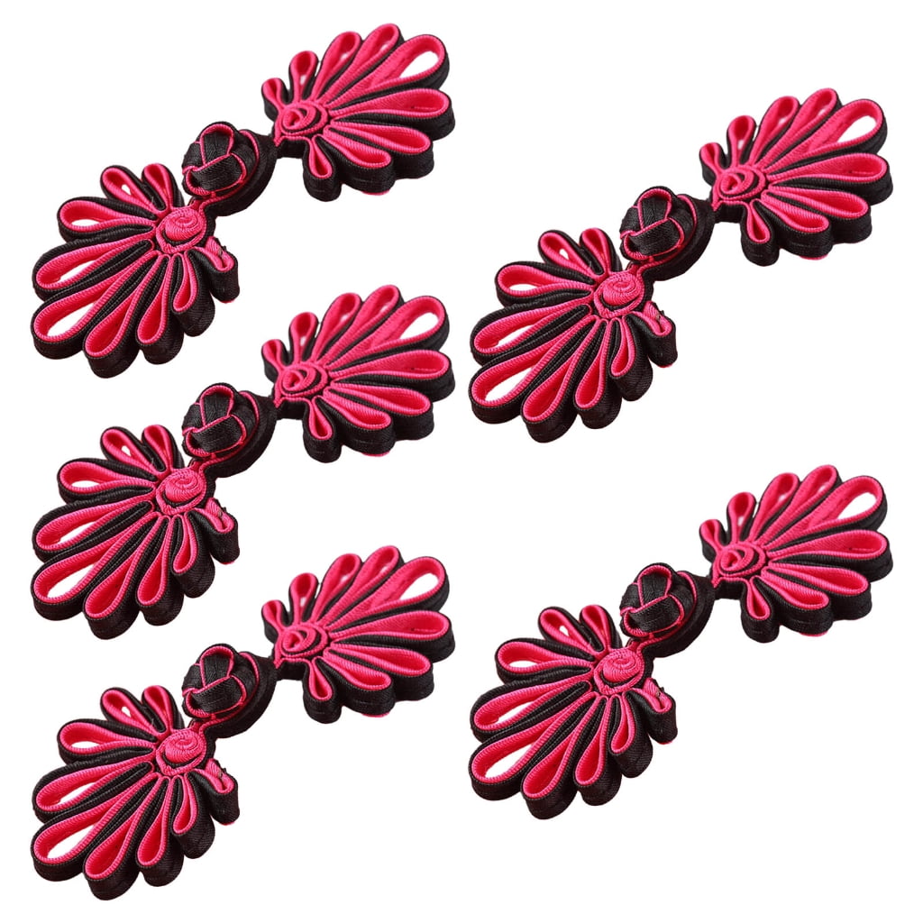 5 Pairs Chinese Knots Buttons Chinese Closure Button DIY Closure Sewing ...