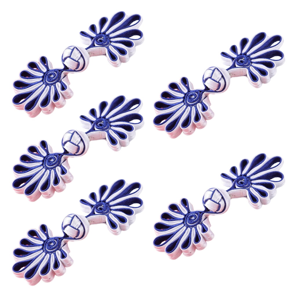 5 Pairs Chinese Knots Frog Buttons Closure Sewing Buttons Gift for ...