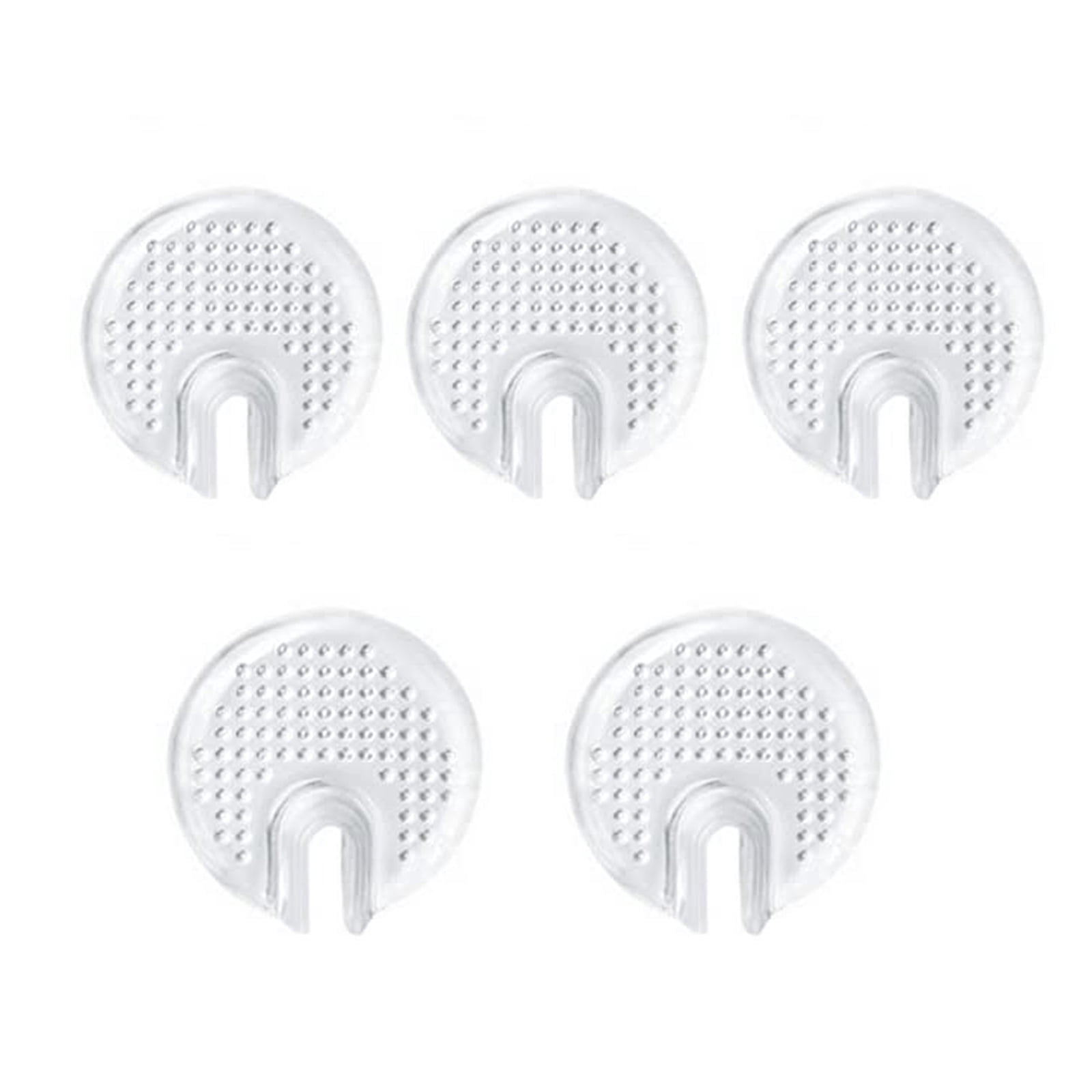 5 Pairs Clear Toe Protectors For TPukitry Sandals Antislip PU Pads Soft ...