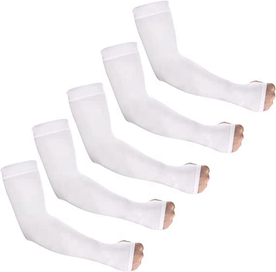 5-Pairs Cooling Sun Sleeves UV Protection Arm Sleeves Arm Cover Sleeve ...