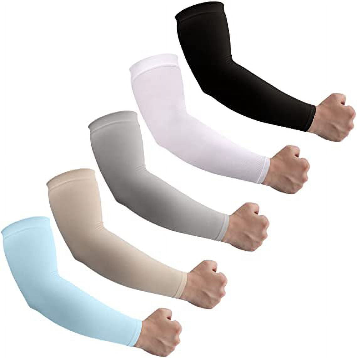 5-Pairs Cooling Sun Sleeves UV Protection Arm Sleeves Arm Cover Sleeve ...