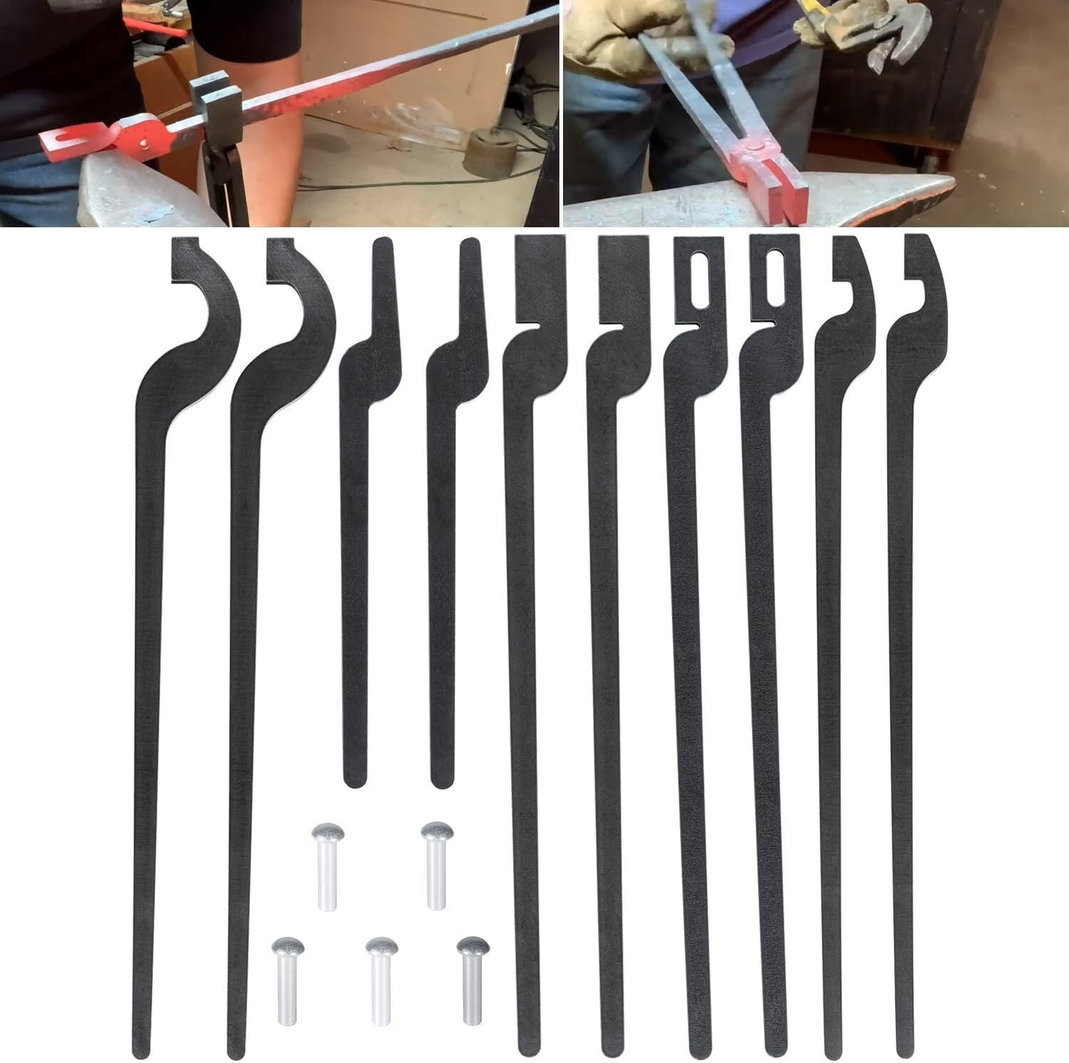 5 Pairs DIY Rapid Tongs Bundle Set Five Types For Blacksmith Tongs ...