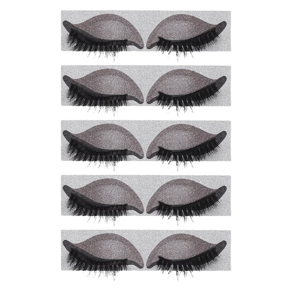 5 Pairs Eyelash and Eyeshadow Stickers - Lazy Eye Makeup Decals ...