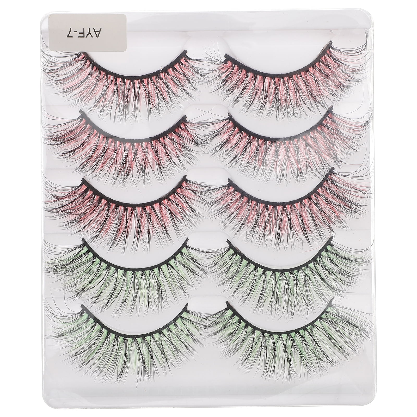 5 Pairs Eyelashes False Realistic Natural Eye Lashes 3D Makeup False ...