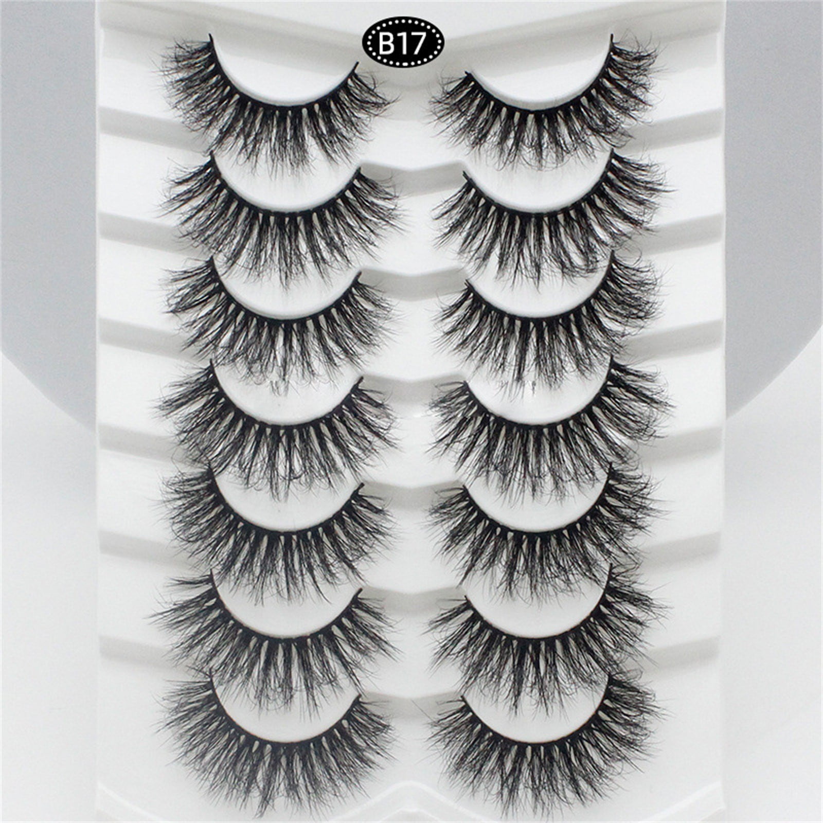 5 Pairs False Eyelashes Set with 3D 6D Fluttery Effect for Natural ...