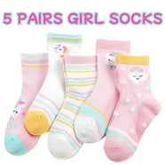 TeeHee Toddler Girls Fashion Cotton Crew Socks, 18 Pairs with Gift Box ...