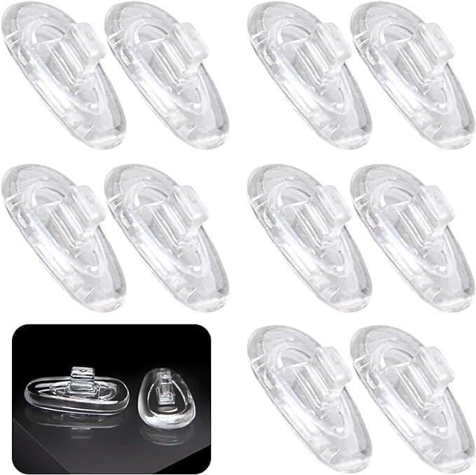 5 Pairs Glasses Nose Pads, Silicone Spectacle Push On Nose Pads, Anti ...
