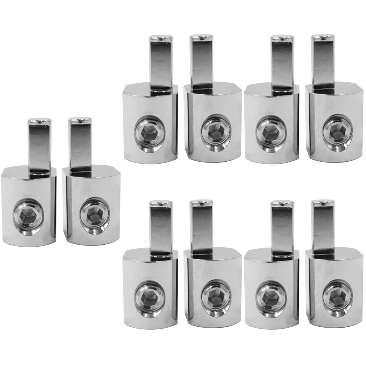 5 Pairs Input Adapter Power Supplies Reducer 0 Gauge Amp Kit Ground ...