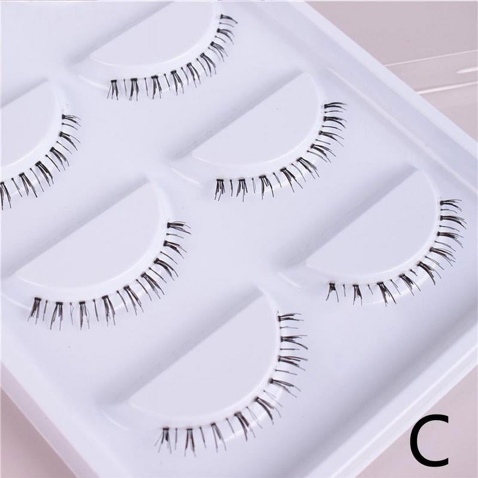 5 Pairs Lower Under Bottom Fake False Eyelashes Cross Eye Lashes 15*9 ...