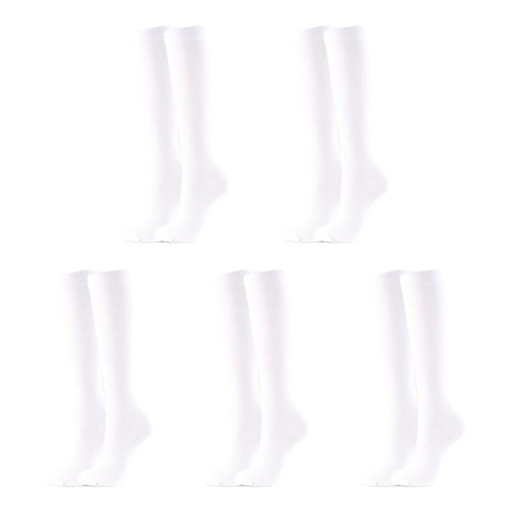 5 Pairs Men Women Compression Stockings 20-30 Mm Flight Pregnancy ...