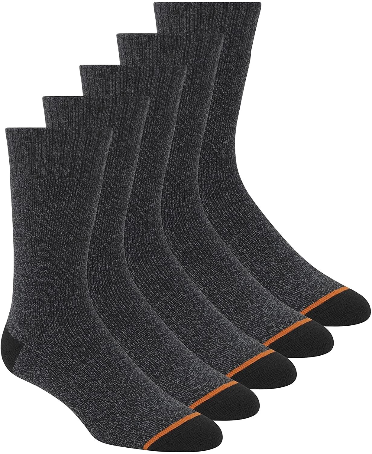 5-Pairs Men's Weatherproof Vintage Outdoor Wool Blend Crew Calf Socks ...