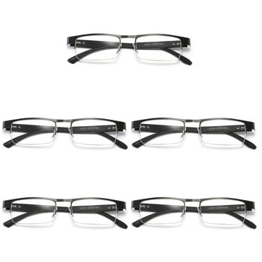 6 Pack Reading Glasses by BOOST EYEWEAR, Traditional Black Frames, for ...