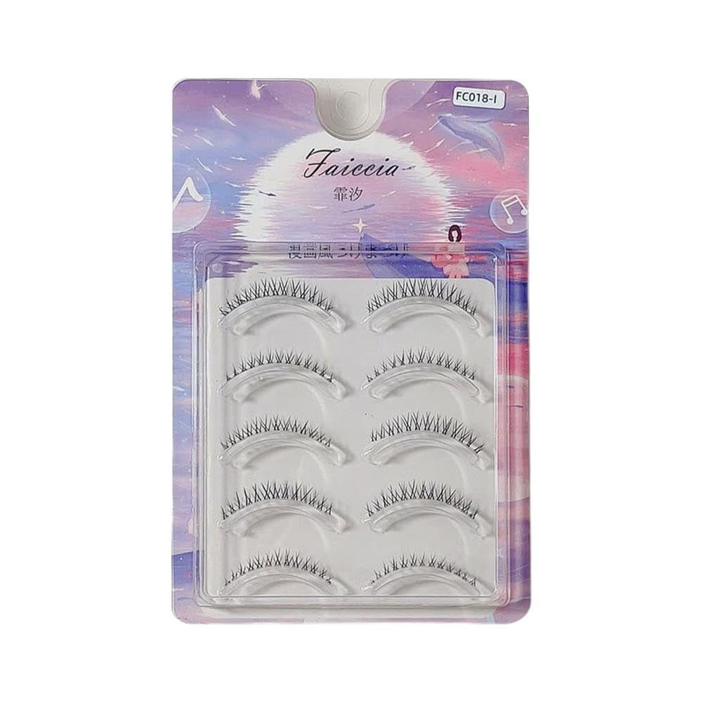 5 Pairs Natural 3D False Eyelashes Cosplay Eyelashes Japanese Fairy ...