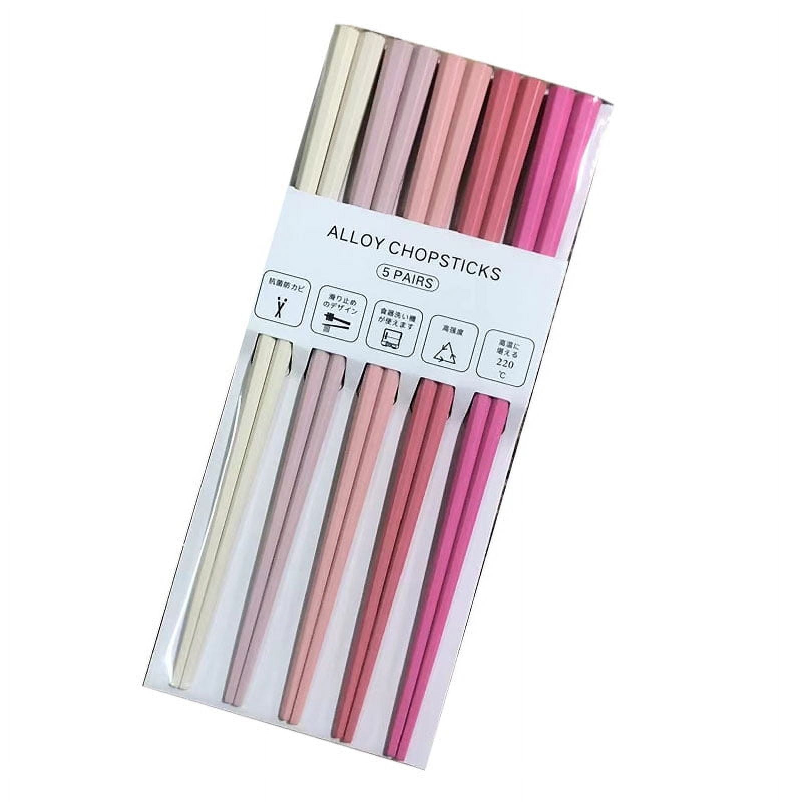 5 Pairs Octagonal Sushi Chopsticks Japanese Style Pointed Chopstick Set ...