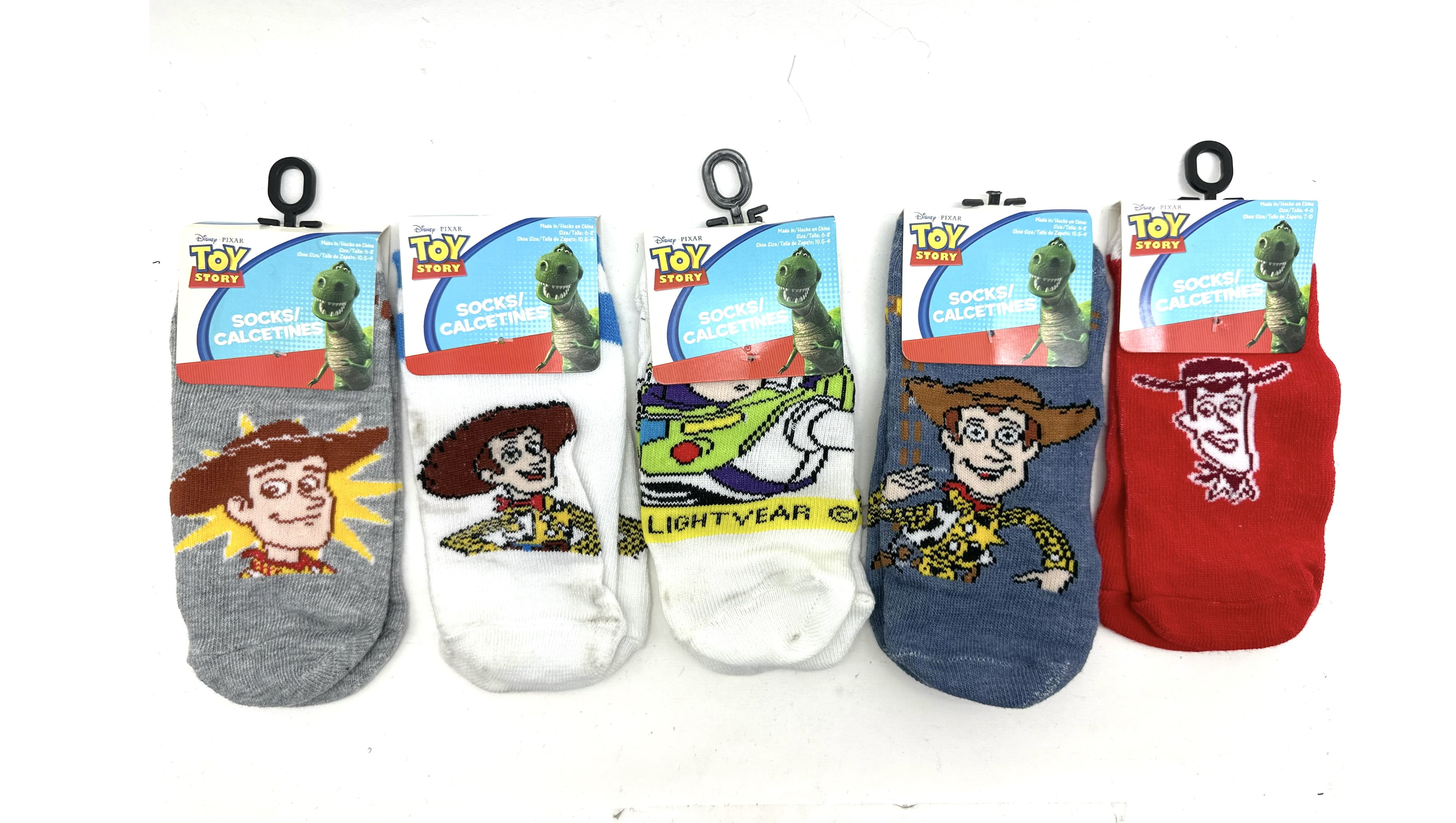 5 Pairs Of Disney Toy Story Woody And Buzz socks for children - Kid ...