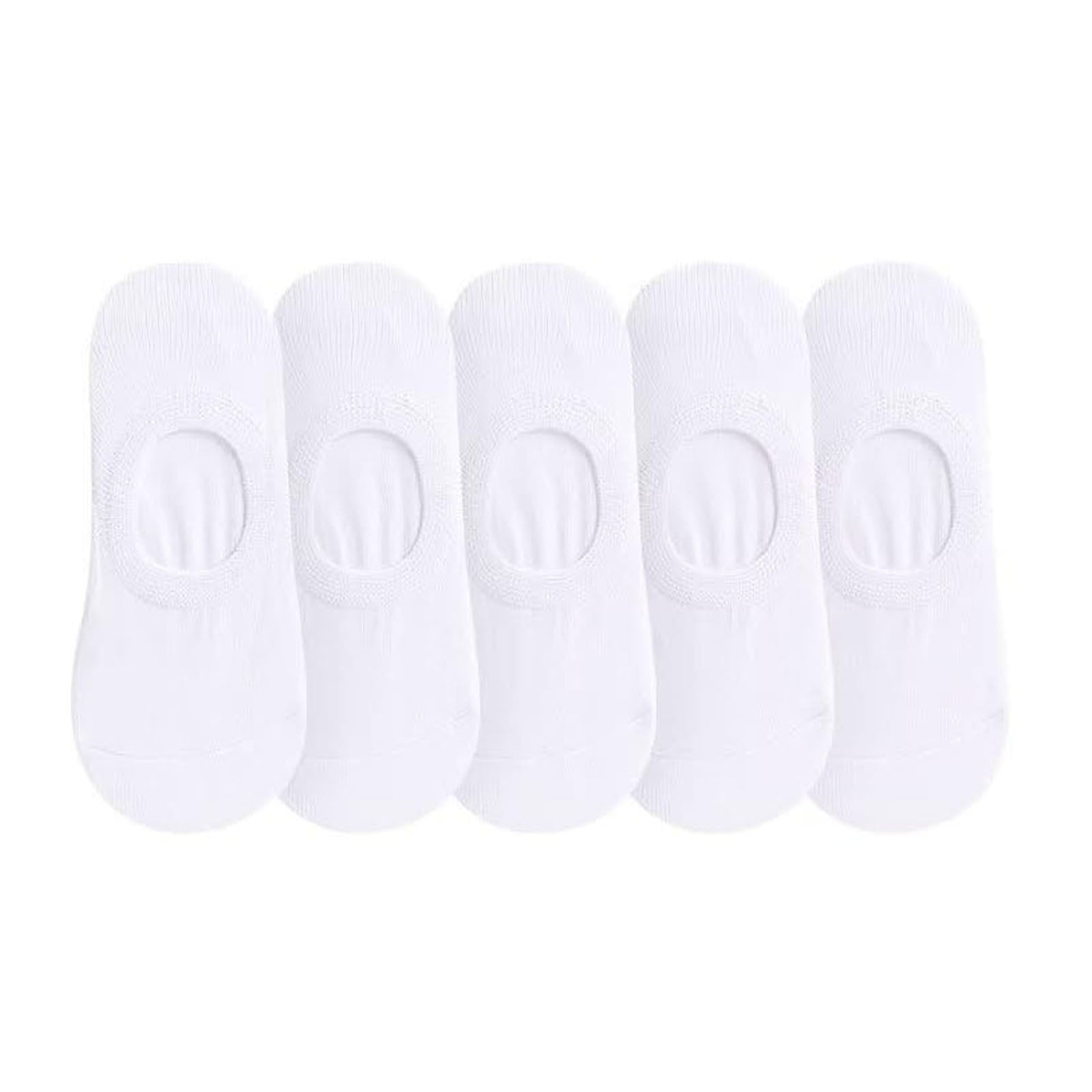 5 Pairs Of Trainer Socks For Men And Women With Non Silicone Solid ...