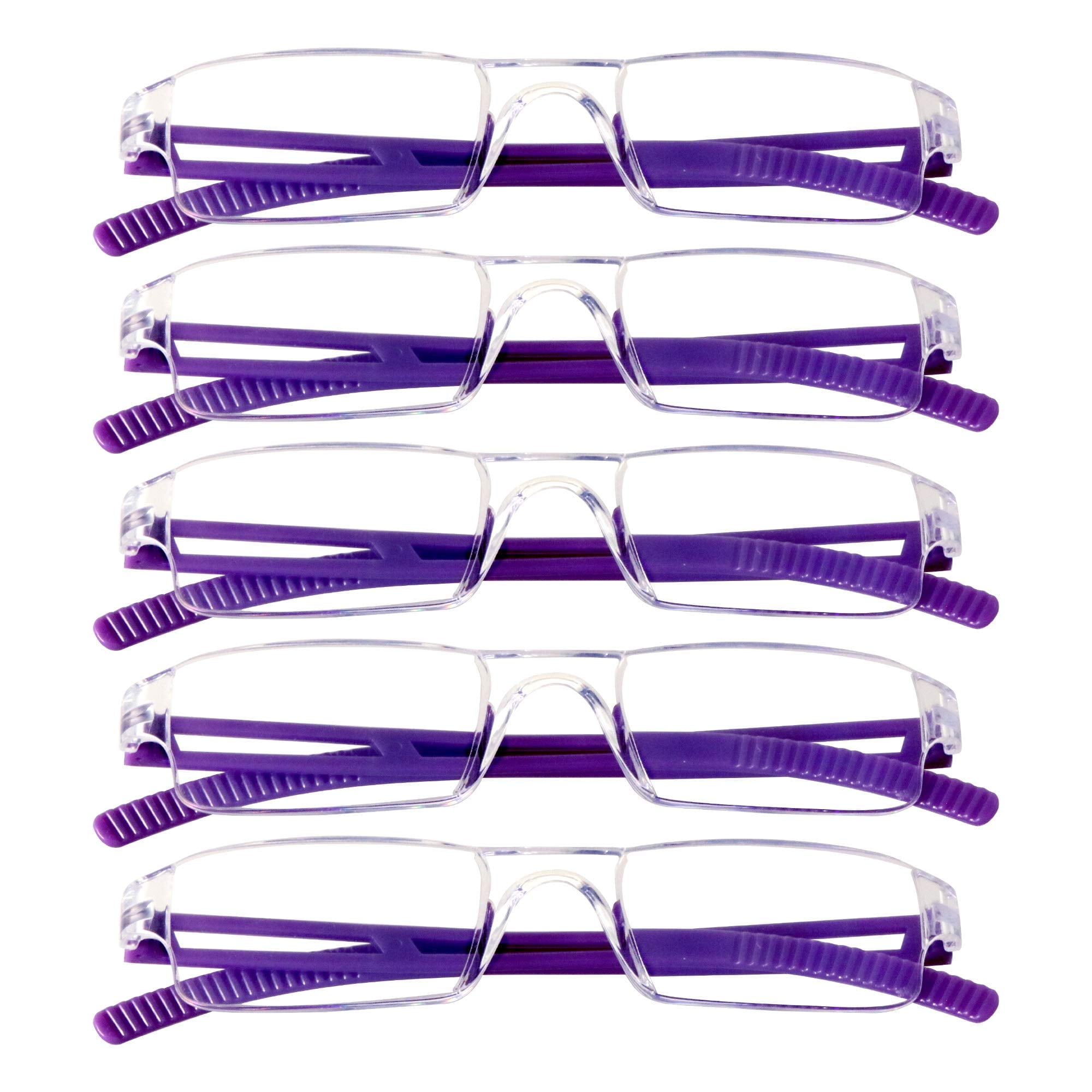5 Pairs Reading Glasses, Blue Light Blocking Glasses, Computer Reading ...