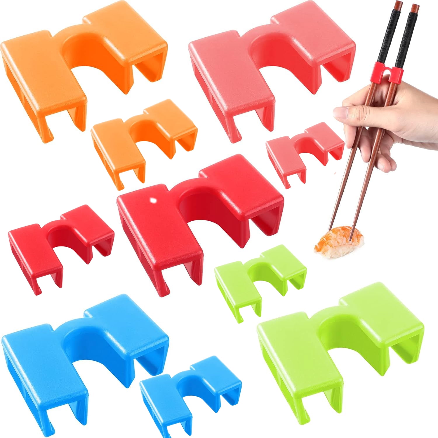 5 Pairs Reusable Chopstick Helpers Practice Chinese Chop Stick Training ...