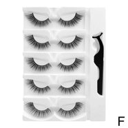Self-adhesive False Eyelashes Reusable Natural 3D Lashes Curly Stick On ...