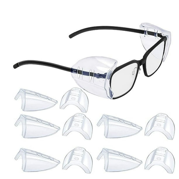 5 Pairs Safety Shields, safety shields for eyeglasses clear side ...