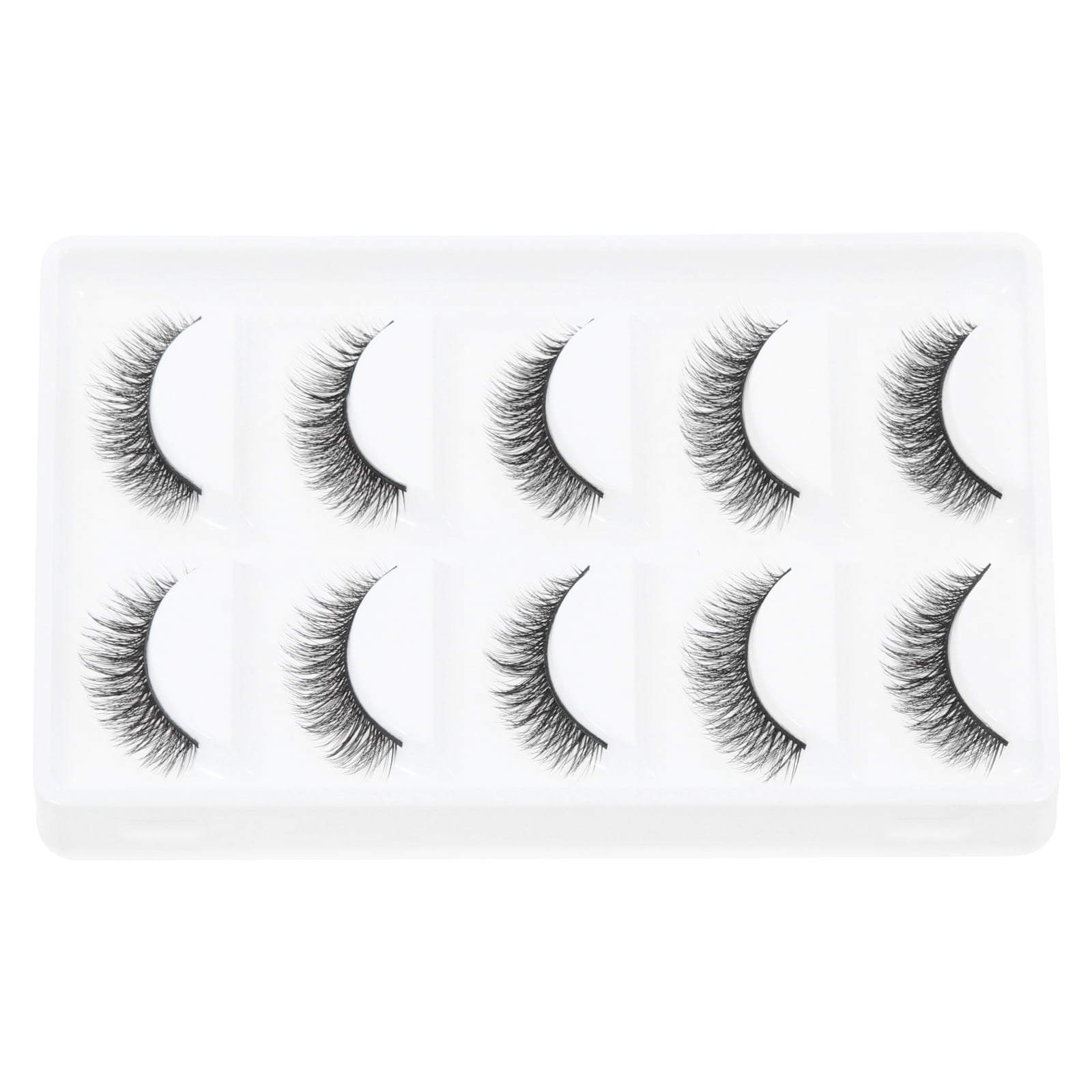 5 Pairs Self Adhesive Lashes Pre Glued Eyelashes Short False - Walmart.com
