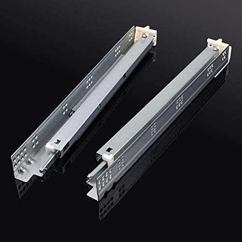 5 Pairs Self Soft Close Under/Bottom Rear Mounting Drawer Slides 18 ...