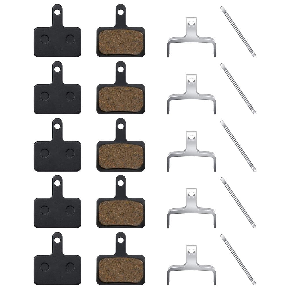 SUKIY 5 Pairs Semi-Metallic Bike Brake Pads, Durable, Stable, Fits SH ...