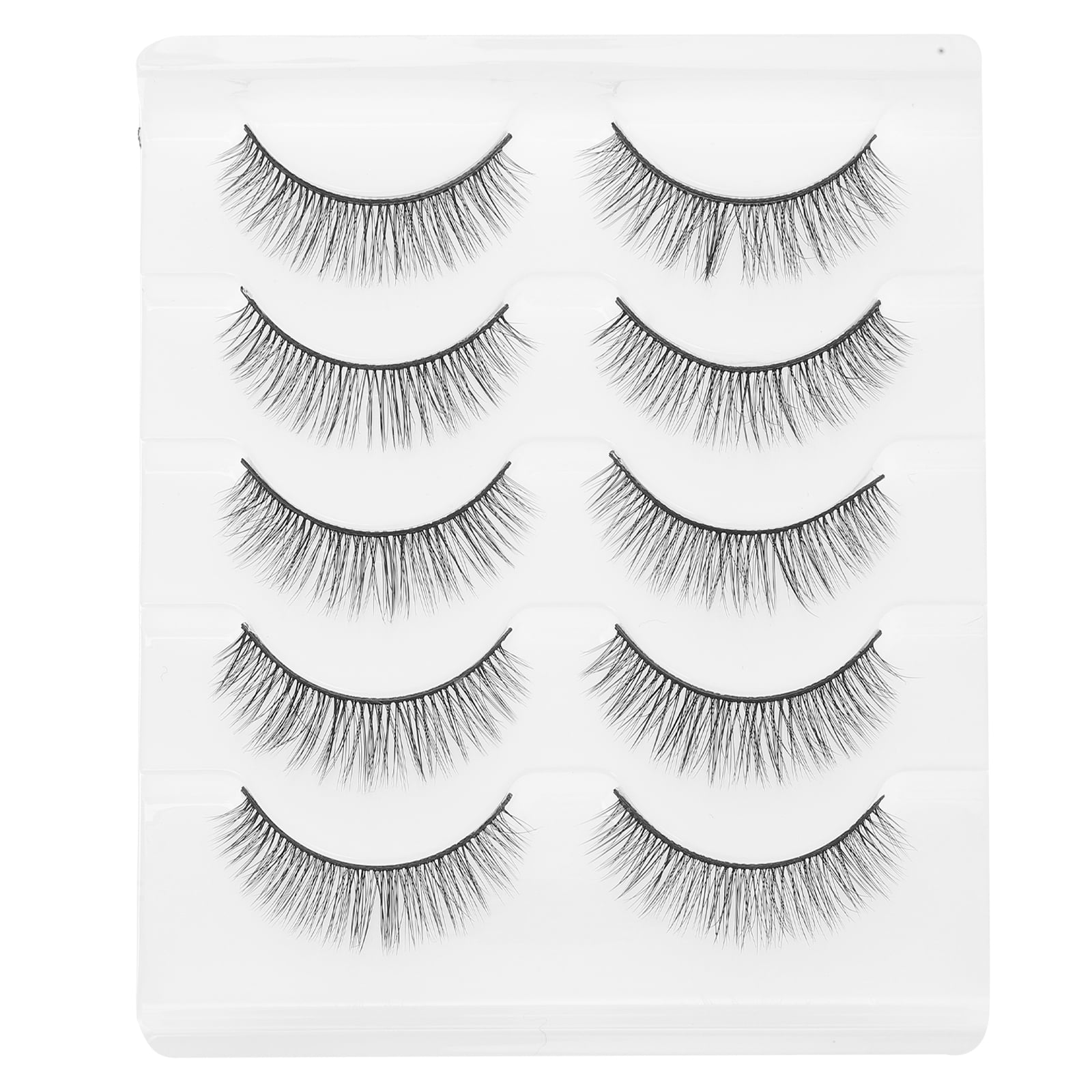 5 Pairs Short False Eyelashes Makeup Fake Women Simple and Elegant ...