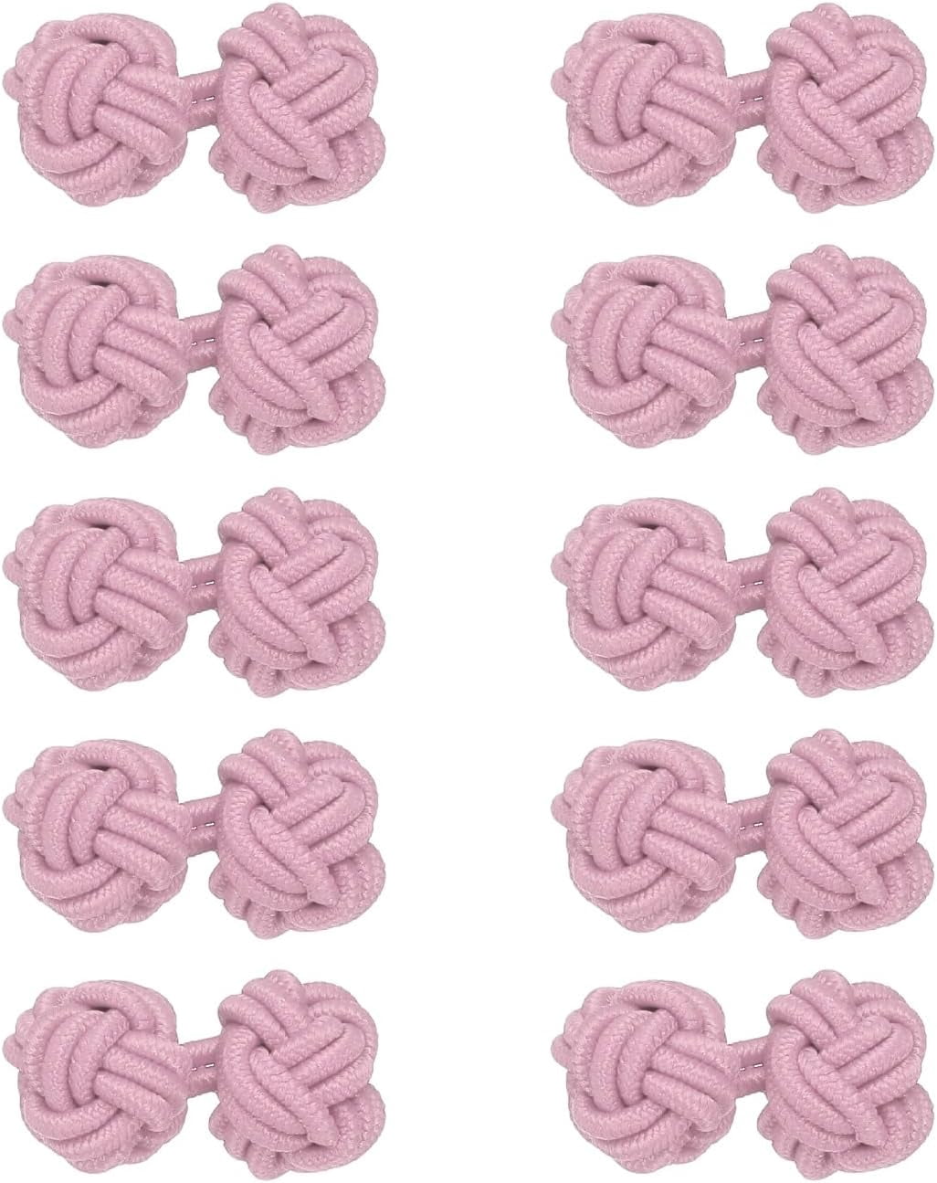 5 Pairs Silk Knot Cufflinks, Elastic Fabric Cufflinks Twist Dress ...