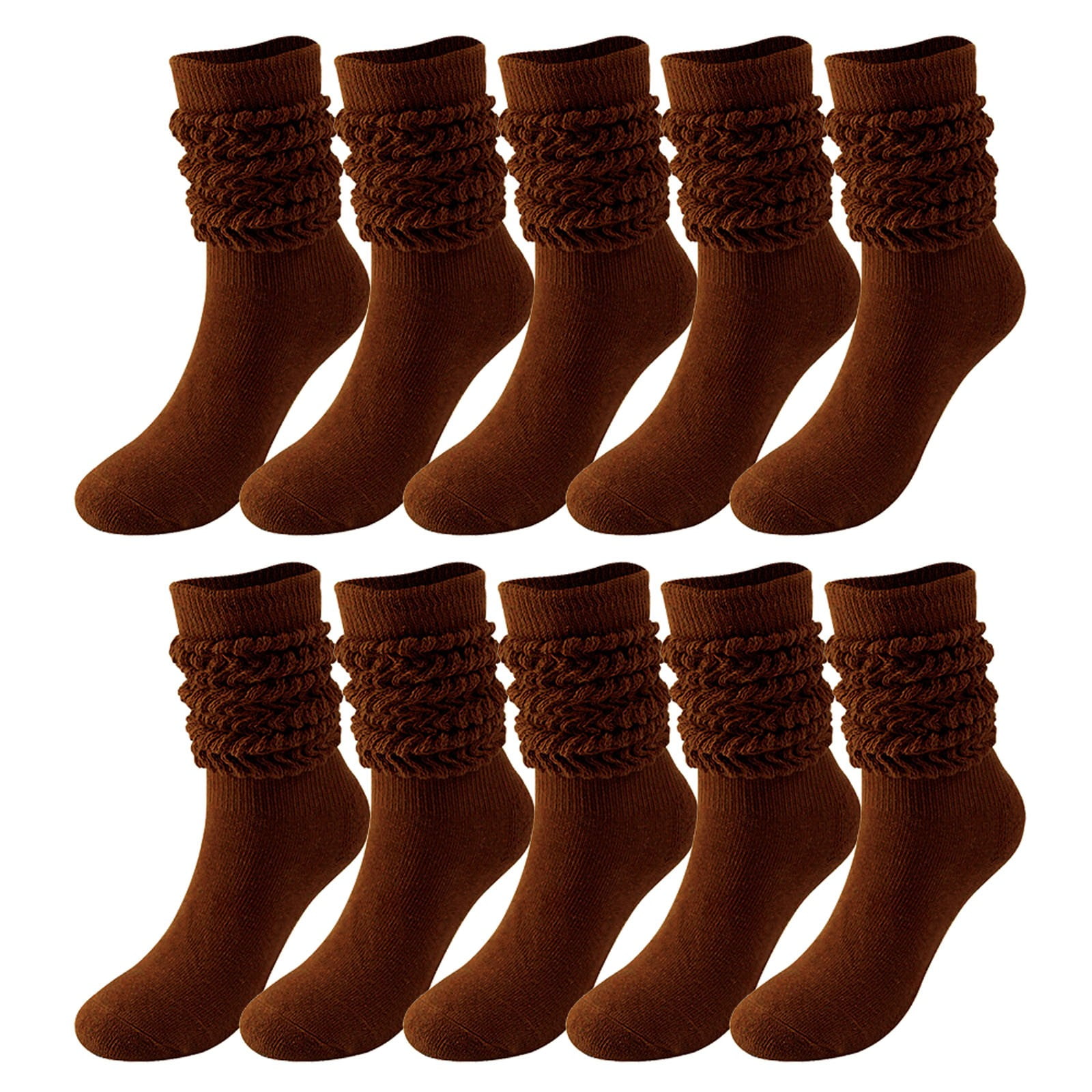 POETANCE Clearance Prime 5 Pairs Soild Color Socks Women Thigh High ...