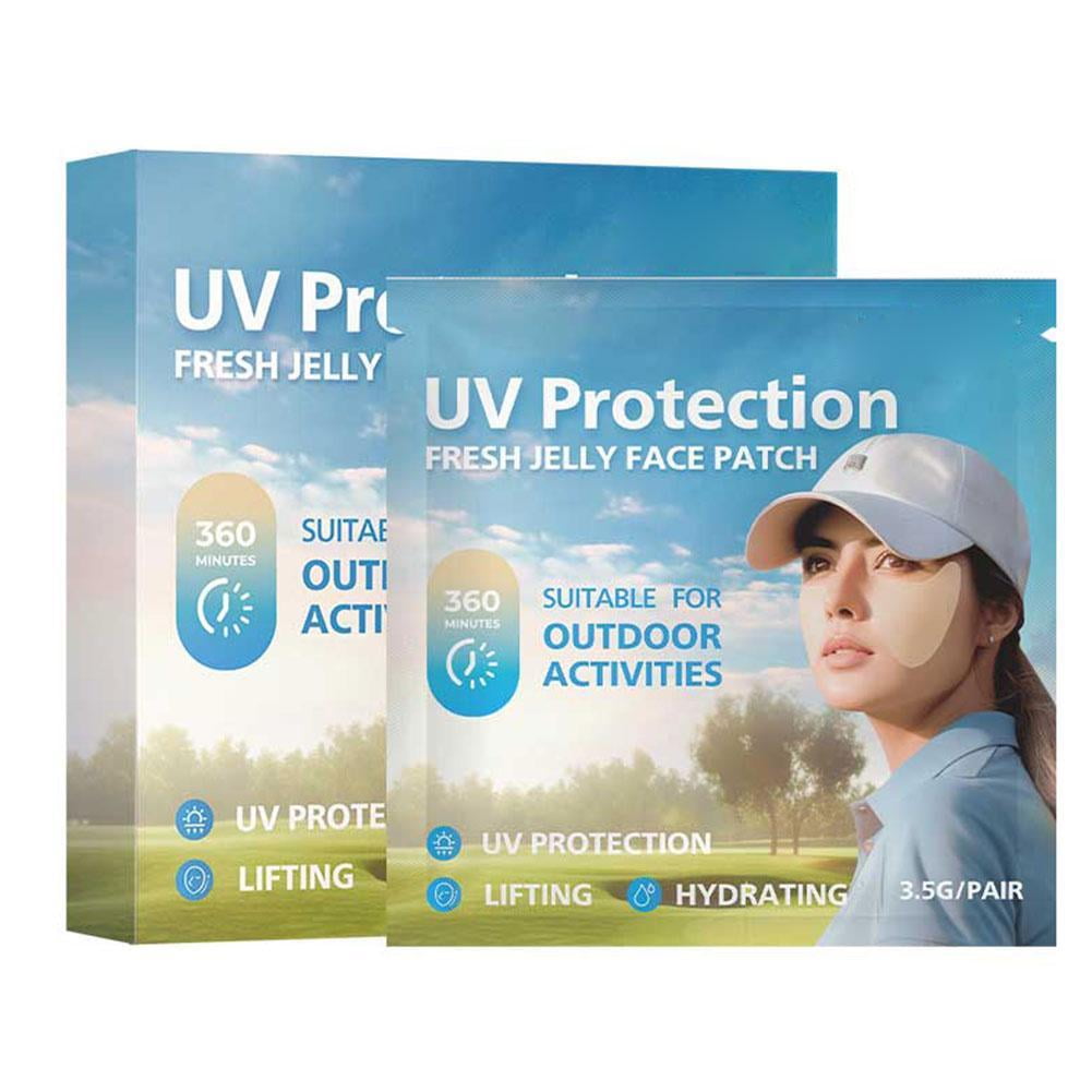 5 Pairs UV Face Patch Golf,Sun Protection For Outdoor Activities NEW I4 ...