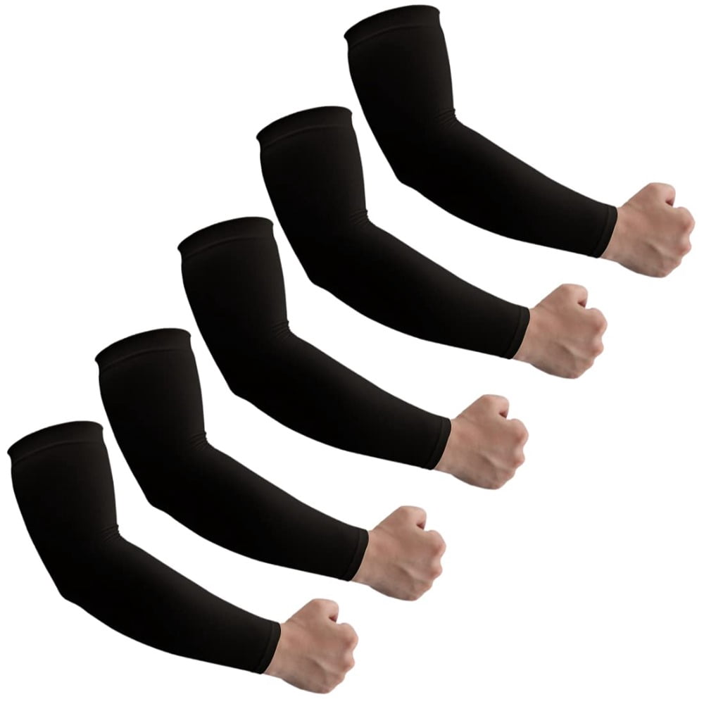 5 Pairs Unisex UPF50 UV Protection Arm Sleeves, Cooling Tattoo Cover ...