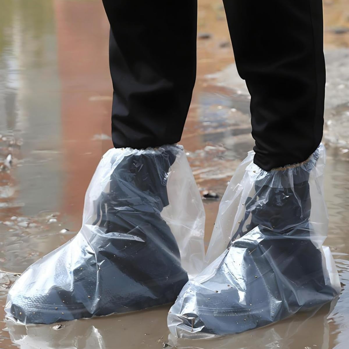 5 Pairs Waterproof Shoe Covers for Rain,Boot Covers Disposable Shoe ...