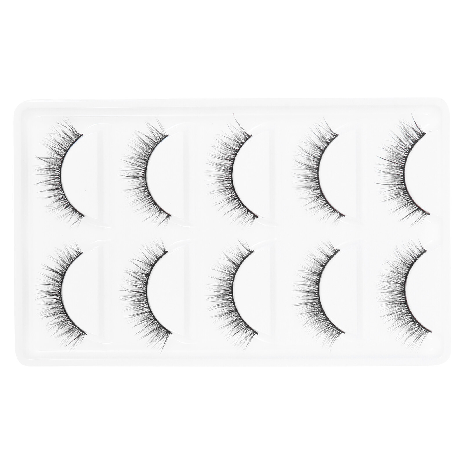 5 Pairs Wispy Short Eyelash D Fake Lashes Reusable False Eyelashes ...