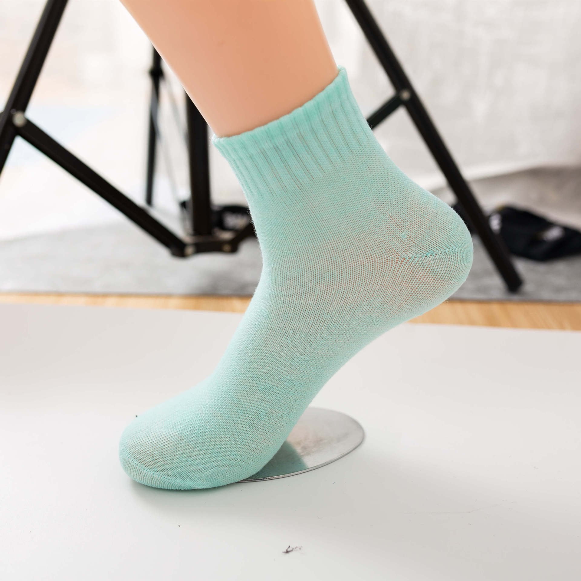 5 Pairs Women Bamboo Ankle Socks Low Cut Thin Sock Lightweight Soft ...