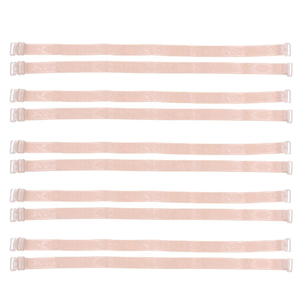 5 Pairs Women Bra Straps Wide Shoulder Strap Replacement Accessories ...