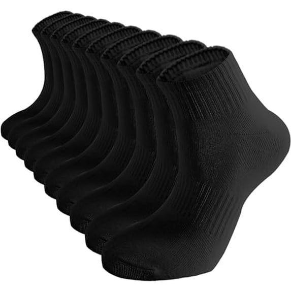 5 Pairs Women's Ankle Socks - Size 6-11 - White - Cotton - Arch Support ...